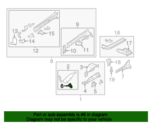 51625AG6609P - Front Reinforced - 2008-2017 Subaru | Subaru Parts Deals