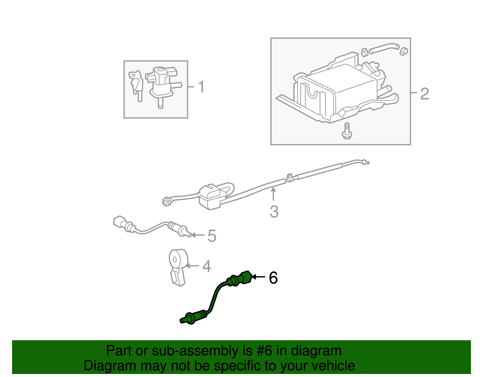 2009-2012 Toyota RAV4 Oxygen Sensor 89465-0R080 | Toyota Parts Center