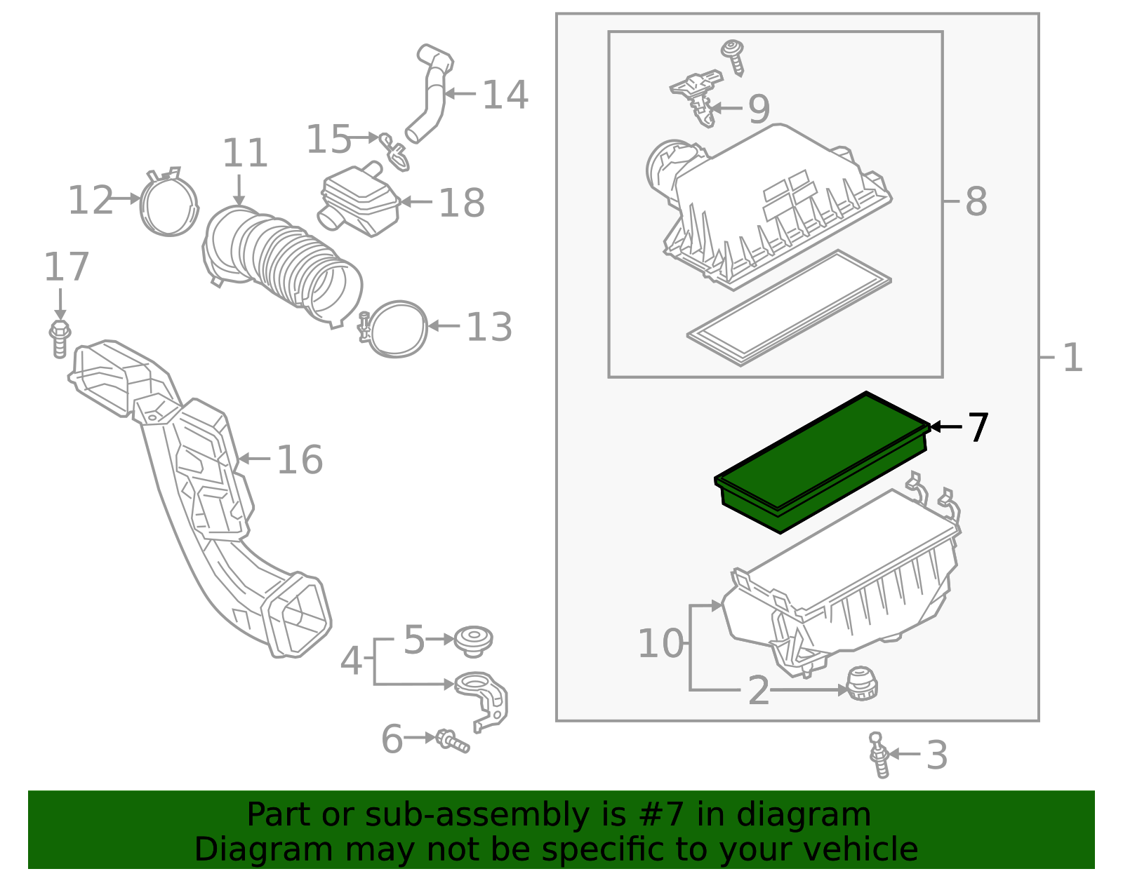 Genuine Toyota Air Filter part# 17801-F0020 for 2016-2025 Toyota ...