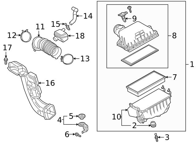 2019-2023 Toyota PCV Valve Hose 12262-25080 | OEM Parts Online
