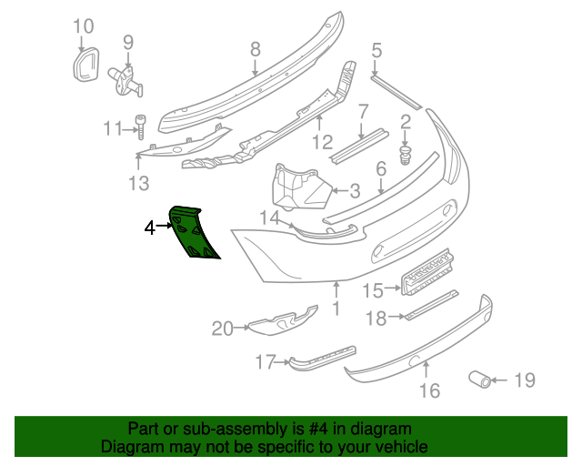 Genuine BMW 51-12-8-234-216 | Bumper Cover Side Support | FREE Shipping ...