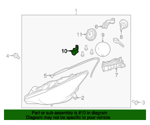 2017-2018 Infiniti QX30 Signal Bulb 26261-8999B | Infiniti OEM Parts Online