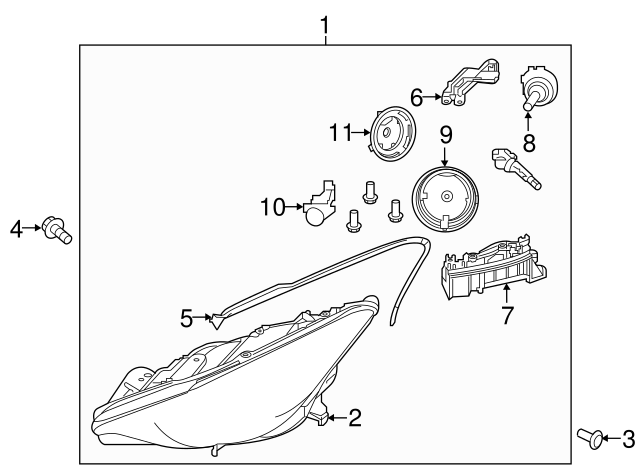2017-2018 Infiniti QX30 Signal Bulb 26261-8999B | OEM Parts Online