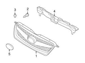 2010-2014 Subaru Grille Bracket 91165AJ00A | Subaru Parts For You