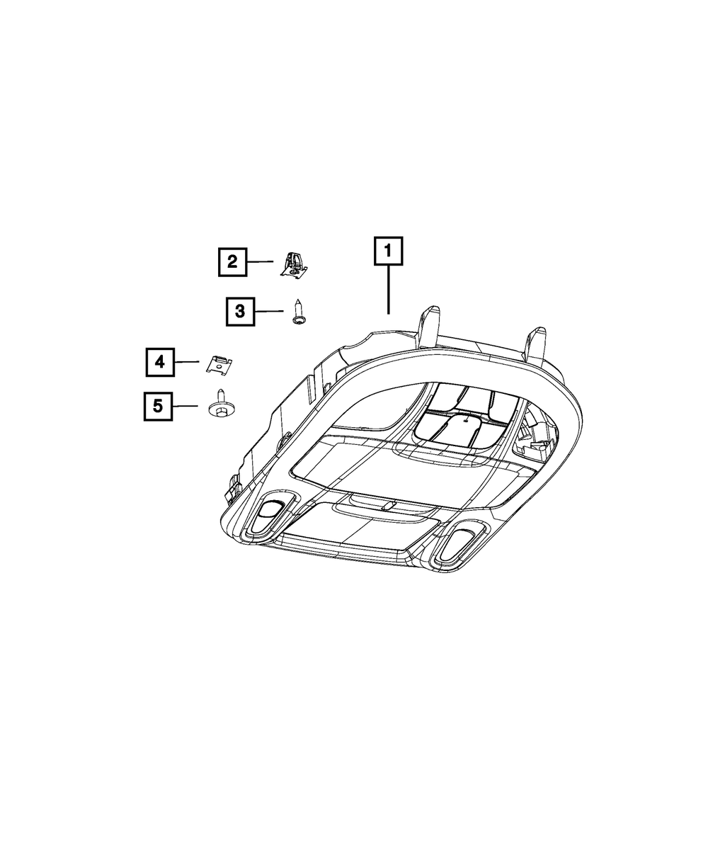 2018-2020 Chrysler Overhead Console 6QD90DX9AA | Mopar eStore