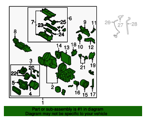 2011-2015 Nissan AC & Heater Assembly 27210-JM01A | Nissan Parts Central