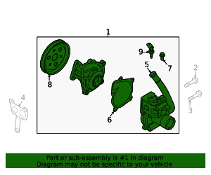Genuine Water Pump Assembly for 2020-2025 Hyundai | Part# 25100-2S000 ...