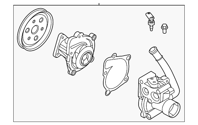 2021-2025 Hyundai Water Pump Assembly 25100-2S500 | OEM Parts Online