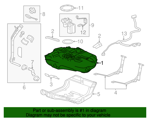 2011-2019 GM Fuel Tank 39035879 | TascaParts.com