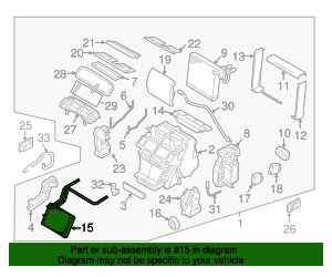 27140-1EA0A - Heater Core 2009-2024 Nissan | Nissan Parts & Accessories ...