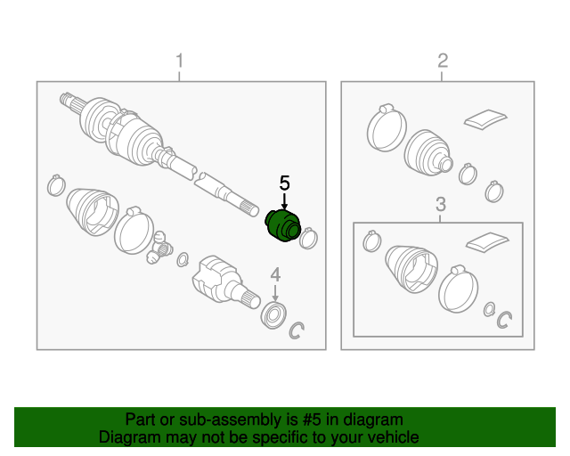 43474-52030 - Drive Shaft Damper 2000-2019 Toyota | AutoNationParts.com