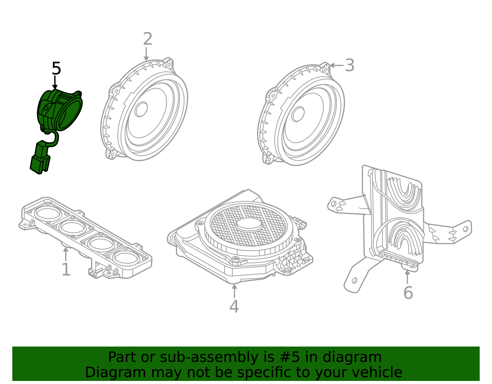 Hyundai - 96311-T6000 - Tweeter - 2021-2024 Genesis GV80 | OEM Hyundai ...