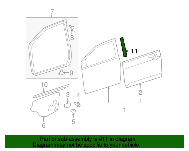 75921-52090 - Black Out Tape 2007-2012 Toyota Yaris | Bam Wholesale Parts