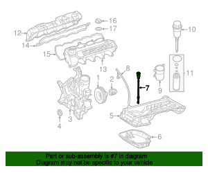 2001-2023 Mercedes-Benz Engine Oil Dipstick Tube Cap 646-010-00-35 | MB ...