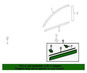 75074-0R011 - Lower Molding - 2013-2015 Toyota RAV4 | Sparks Parts