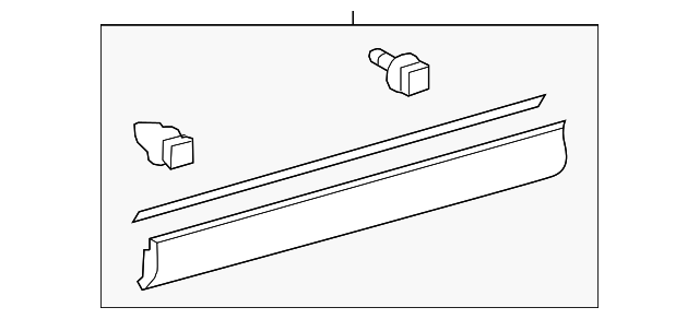 75074-0R011 - Lower Molding - 2013-2015 Toyota RAV4 | Sparks Parts