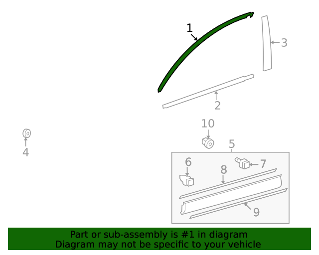 75922-0R030 - Black Out Tape 2013-2018 Toyota RAV4 | Longo Toyota Parts