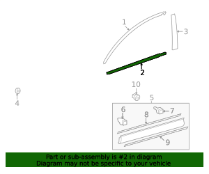 75710-0R030 - Belt Molding - 2013-2018 Toyota RAV4 | OEM Genuine Toyota ...