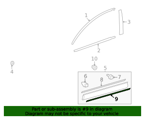 75787-0R010 - Lower Molding Pad - 2014-2018 Toyota RAV4 | OEM Genuine ...