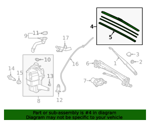 2019-2023 Lexus Windshield Wiper Blade 85212-06240 | AutoNationParts.com