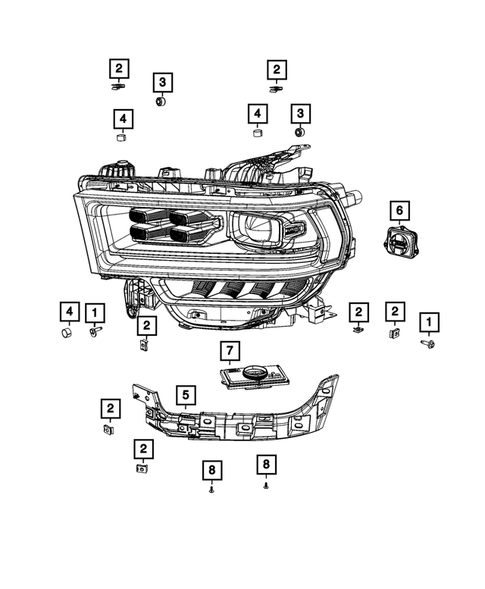 Lamps, Interior and Exterior for 2023 Ram 2500 | Wholesale MOPAR
