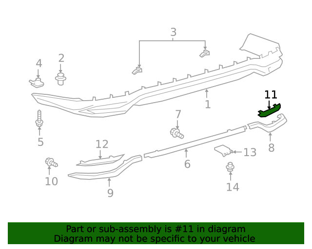 2018-2022 Lexus Reflector Panel 52591-48130 | AutoNationParts.com