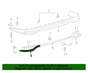 52753-48020 - Reflector Panel 2018-2022 Lexus | AutoNationParts.com