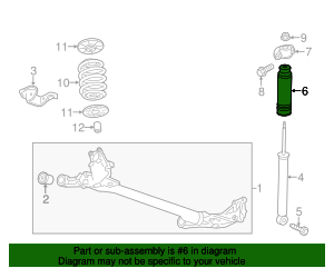 2011-2017 GM Rear Shock Absorber Upper Bumper 13251764 | GMPartsDirect.com