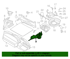 51478401855 - 1996-2002 BMW Z3 Trunk Side Trim (51-47-8-401-855) | BMW ...