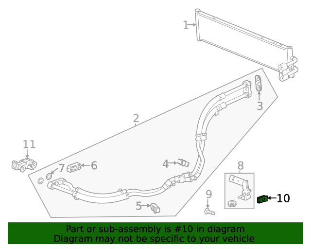 2020-2024 GM Hose & Tube Assembly U-Nut 11548583 | Auto Parts Express