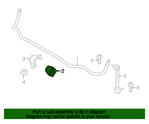 33356792197 - 2012-2023 BMW Stabilizer Bar Bushing (33-35-6-792-197 ...