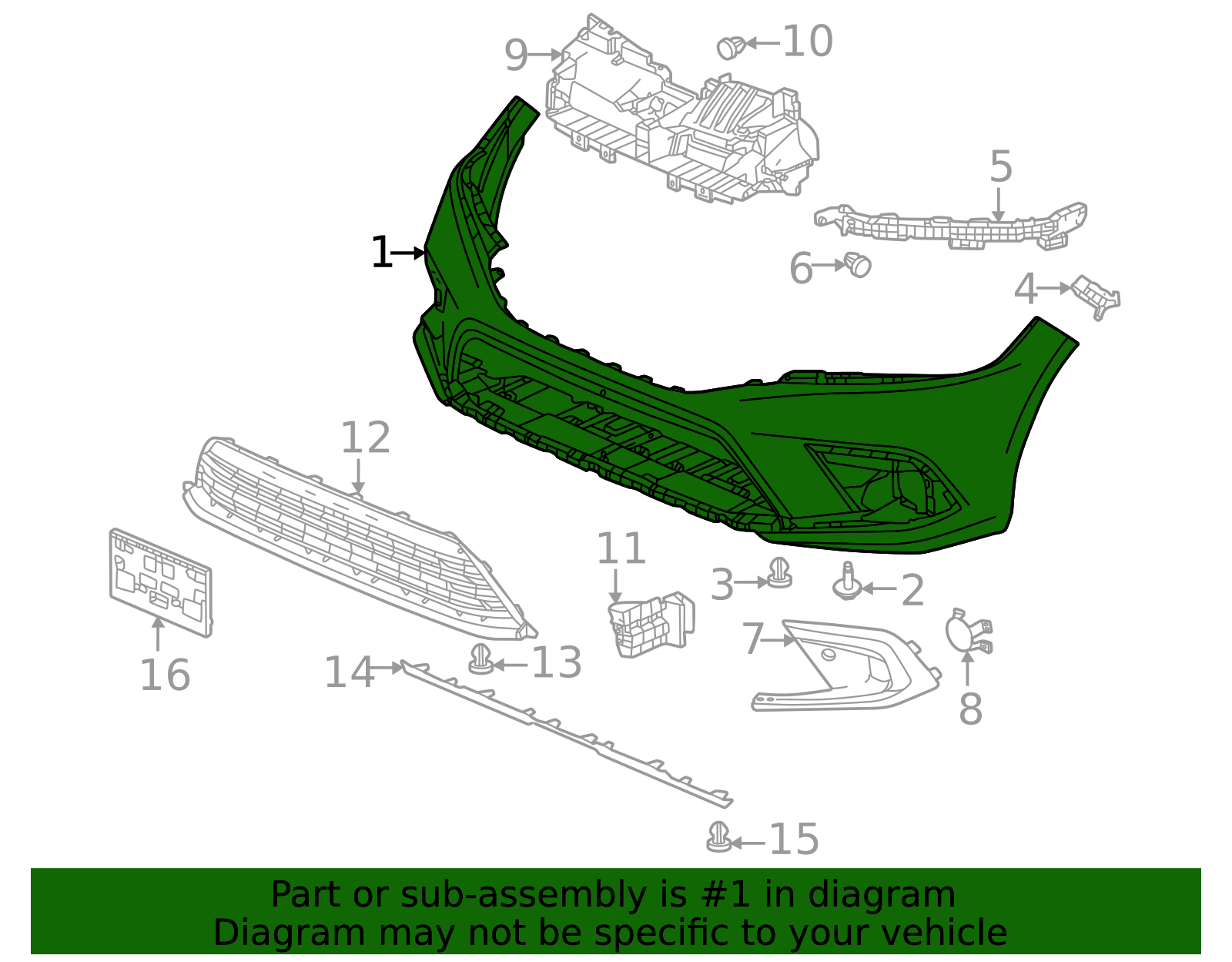 OEM 2022-2024 Honda Civic Bumper Cover 04711-T20-A00ZZ | Honda ...