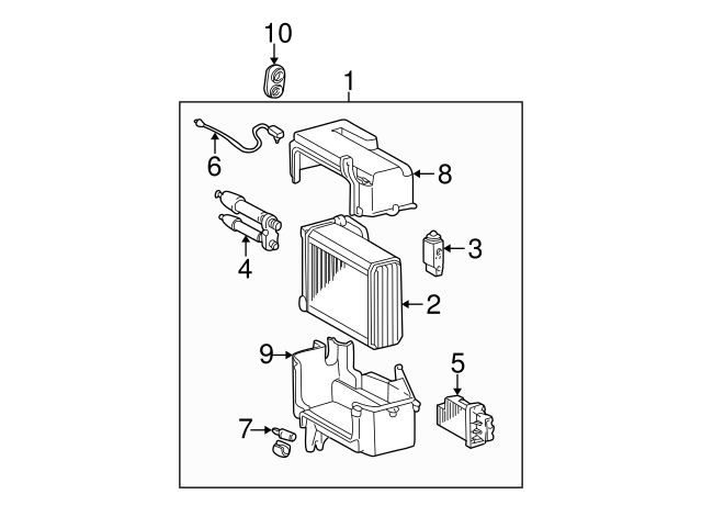 2001-2007 Toyota Expansion Valve 88515-0C070 | Toyota Parts