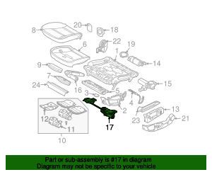 52-10-7-068-045 - Actuator thigh support 2002-2016 BMW | AutoNation Parts