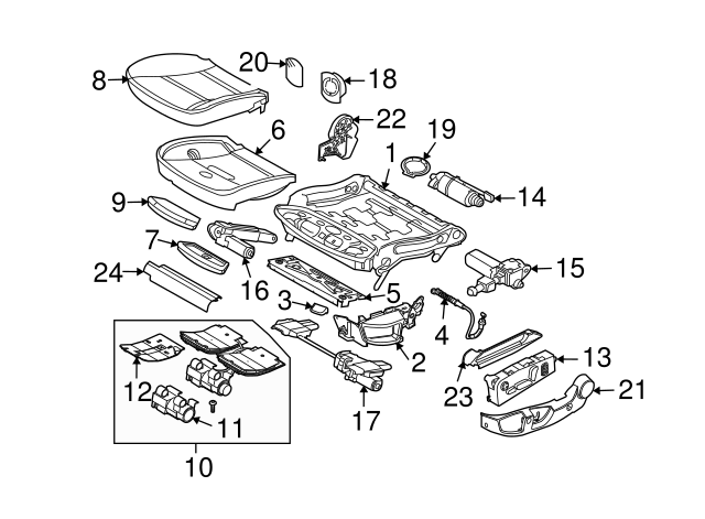 52-10-7-111-152 - Recline Cover - 2004-2010 BMW | Buy BMW Parts Now