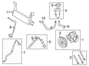2011-2012 Ford Power Steering Pressure Hose BC3Z-3A719-G | TascaParts.com