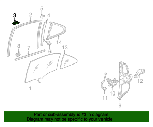 009-988-30-78 - Quarter Panel Trim Panel Clip 2000-2012 Mercedes-Benz ...