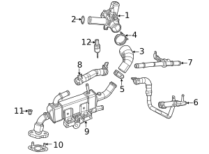 2016-2021 Mopar Egr Cooler 5281409AG | TascaParts.com