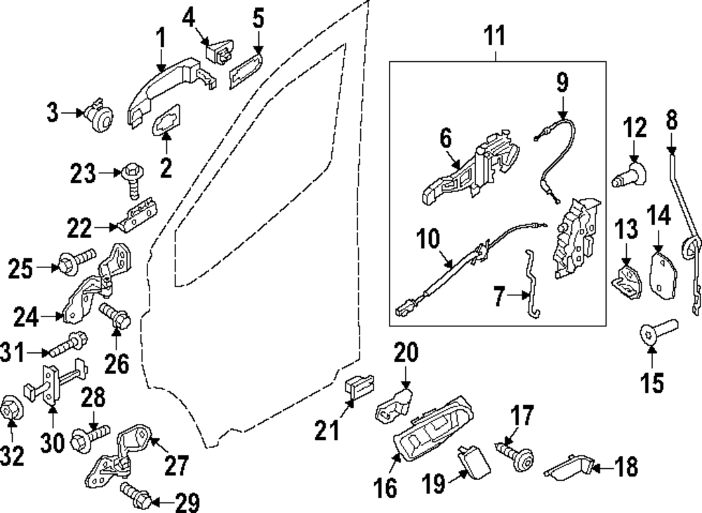 CK4Z-61219A65-S - Lock Assembly 2018-2024 Ford | Ford Parts Direct