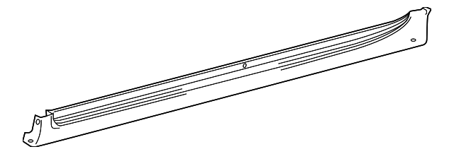 2015-2017 Toyota Camry Rocker Molding 75852-06938 | Toyota Parts Center