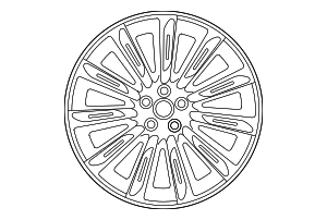 2022-2025 Land Rover Range Rover Aluminum Wheel, 22-Inch Style 1073 ...