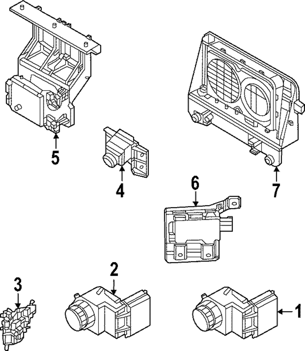 86585-CV200 - Park Sensor Retainer 2022-2024 Kia EV6 | Kia.Parts Store