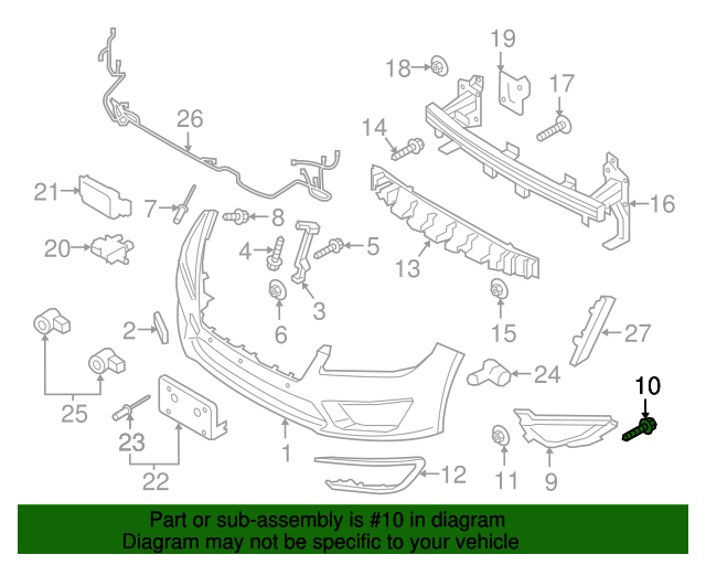 2013-2023 FORD Handle, Inside Screw W717754S450B | GetOEMParts.com