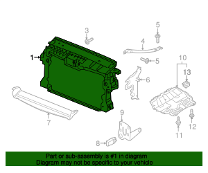 5N0-805-588-F - Radiator Support - 2009-2018 Volkswagen | VW Direct ...