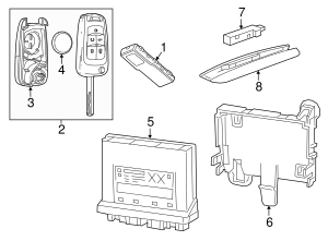 2011-2022 GM Keyless Entry Receiver 13597910 | GM Parts Center