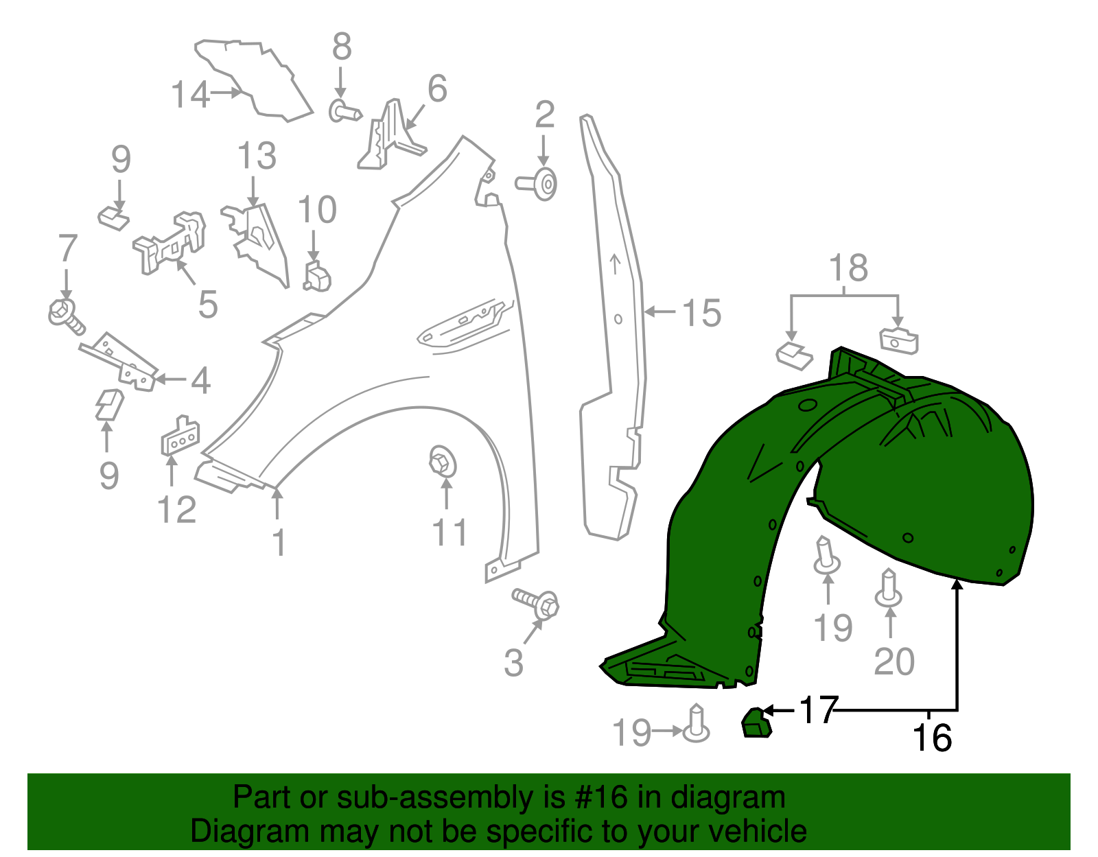 2018-2021 Buick Enclave Liner 84604306 GM | GMPartsDirect.com