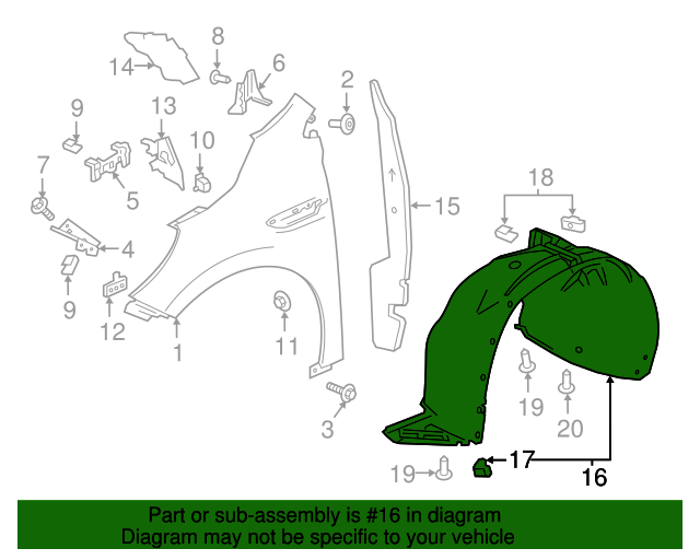 84604307 - Liner - 2018-2021 Buick Enclave | Findlay Part