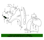 2018-2024 Buick Enclave Front Driver Side Fender Front Lower ...