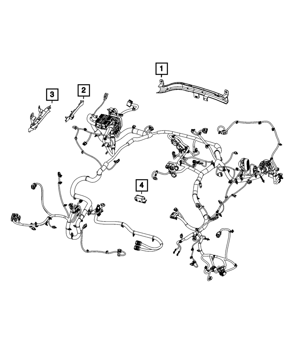2022-2025 Mopar Wiring Trough 68580000AA | My Mopar Parts