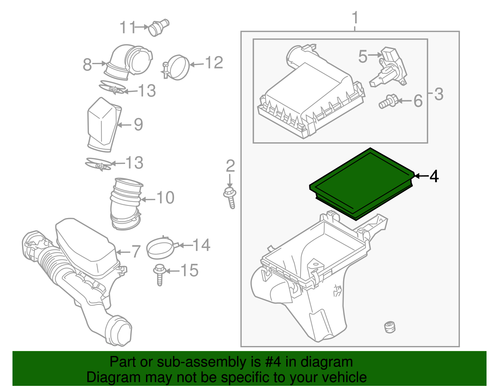 Genuine Toyota Air Filter part# 17801-37021 for 2010-2018 Toyota ...
